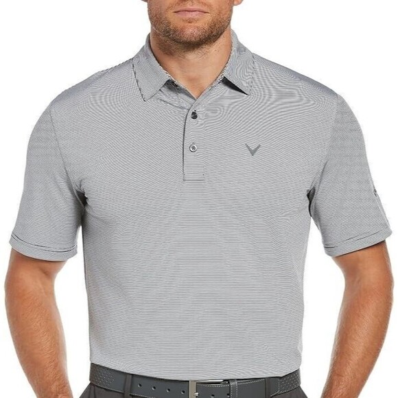 Callaway | Shirts | Callaway Mens Opti Dry Moisture Wicking Gray Micro ...